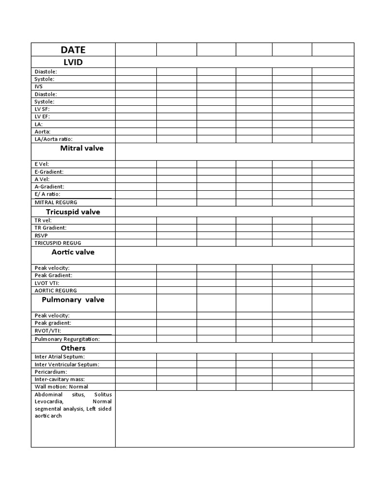 Functional ECHO Chart | PDF