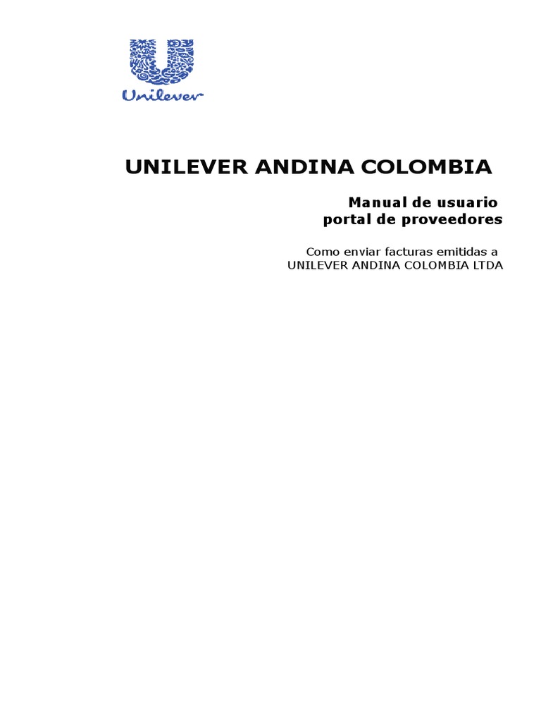 Vendor Portal Manual Unilever CO | PDF