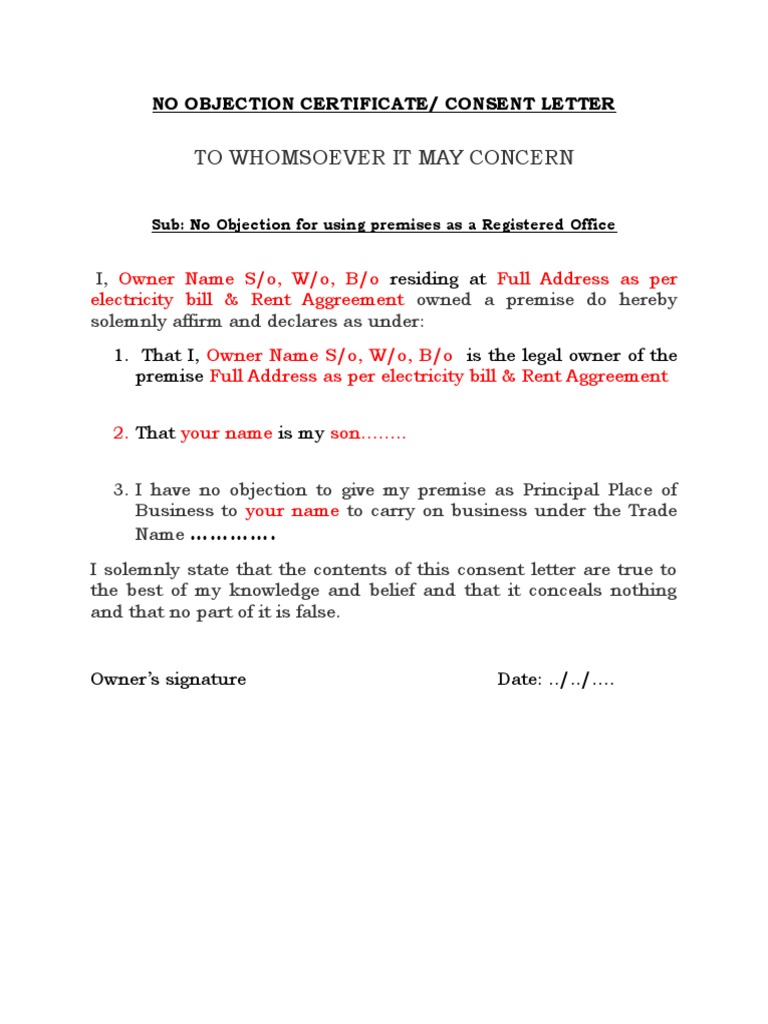 Consent Letter | PDF