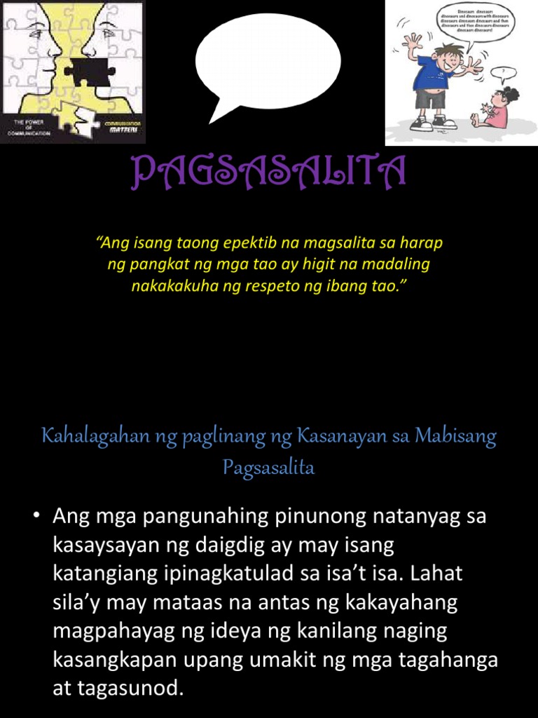 PAGSASALITA | PDF