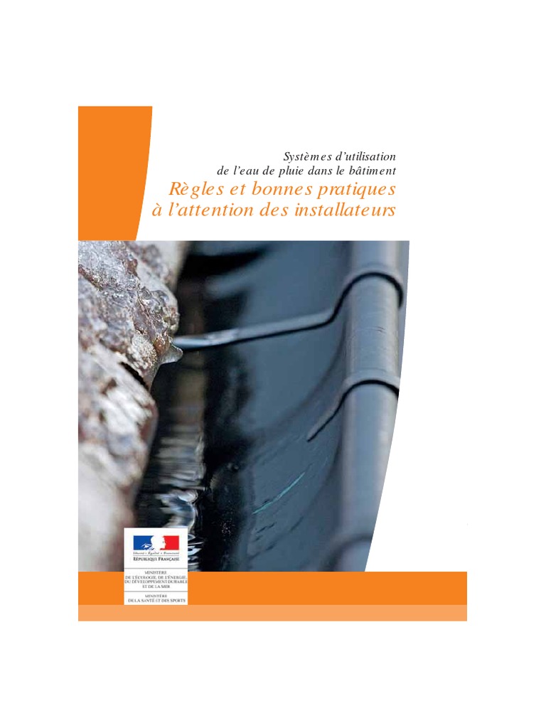 Plaquette Eau de Pluie Batiment | PDF | Boire de l'eau | Pompe