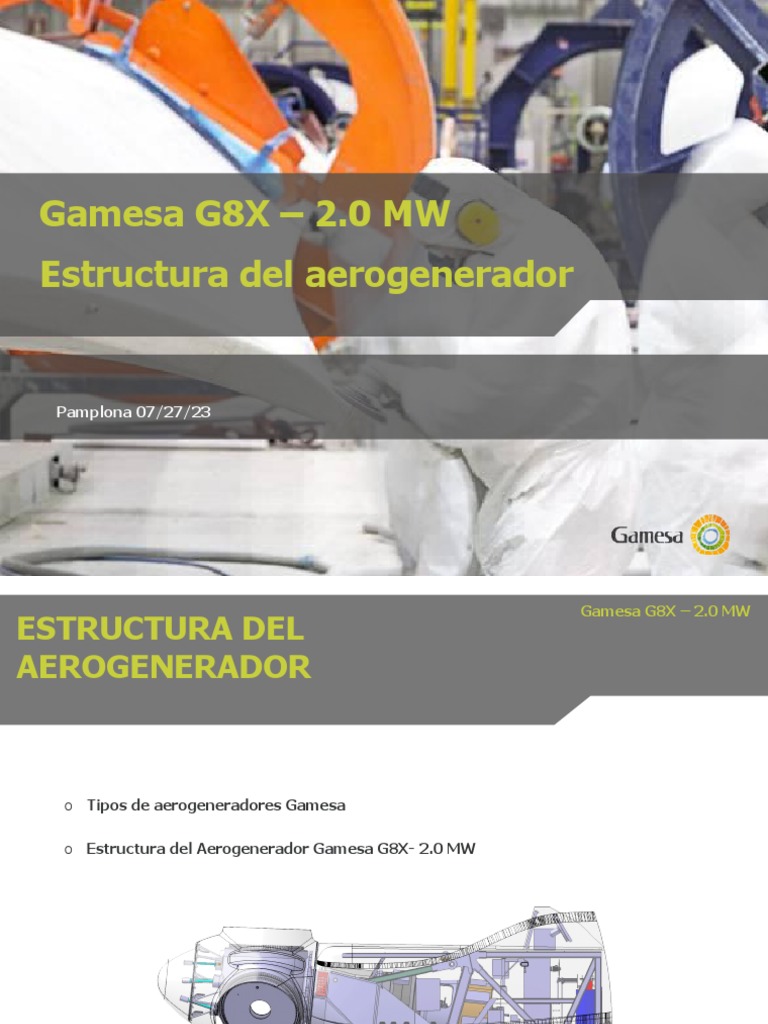 Estructura del Aerogenerador Gamesa G8X | PDF | Transformador ...