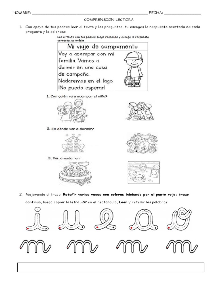 COMPRENSION LECTORA Junio 1 | PDF | Arte