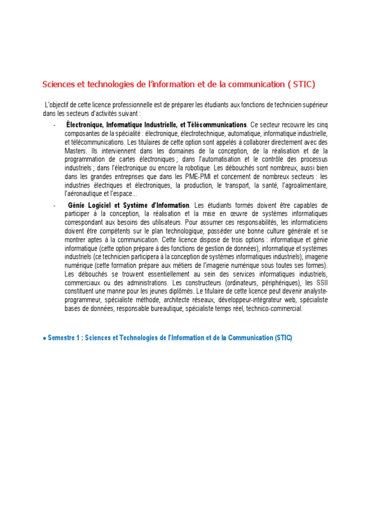 Esi Dut Stic | PDF | Informatique | Électronique