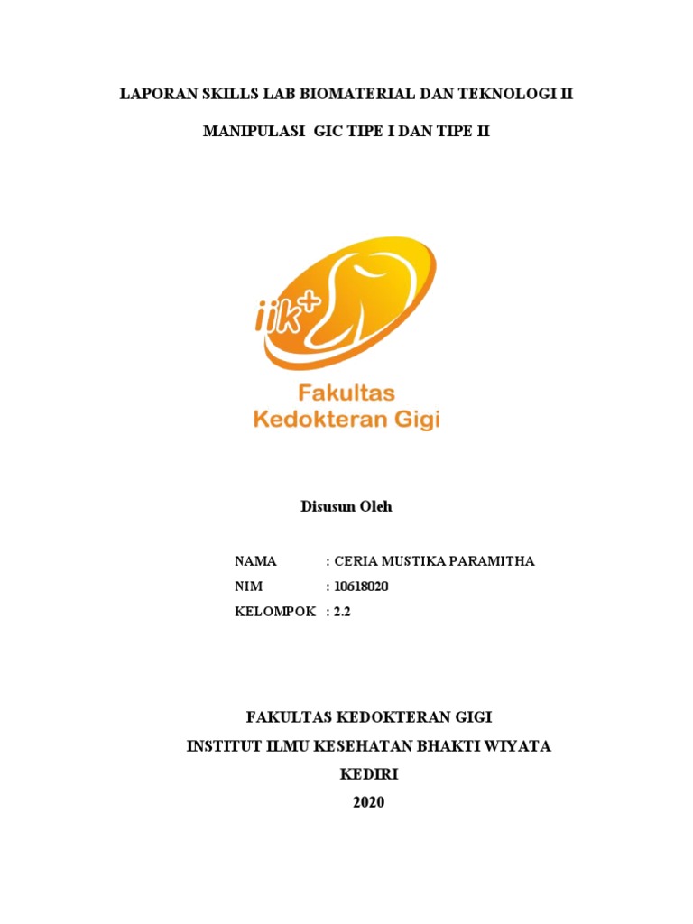 Laporan Praktikum GIC FKG | PDF | Sains & Matematika