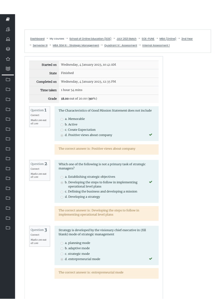 Strategic Management Assignment 1 | PDF
