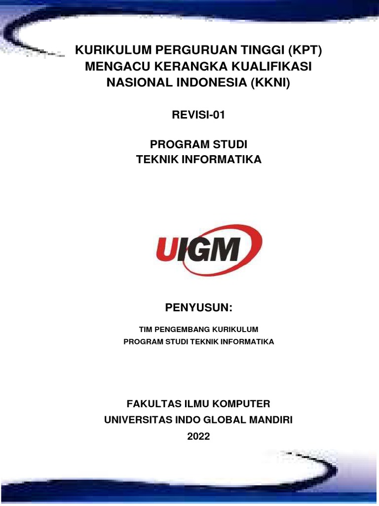 Kurikulum Teknik Informatika KKNI | PDF | Seni