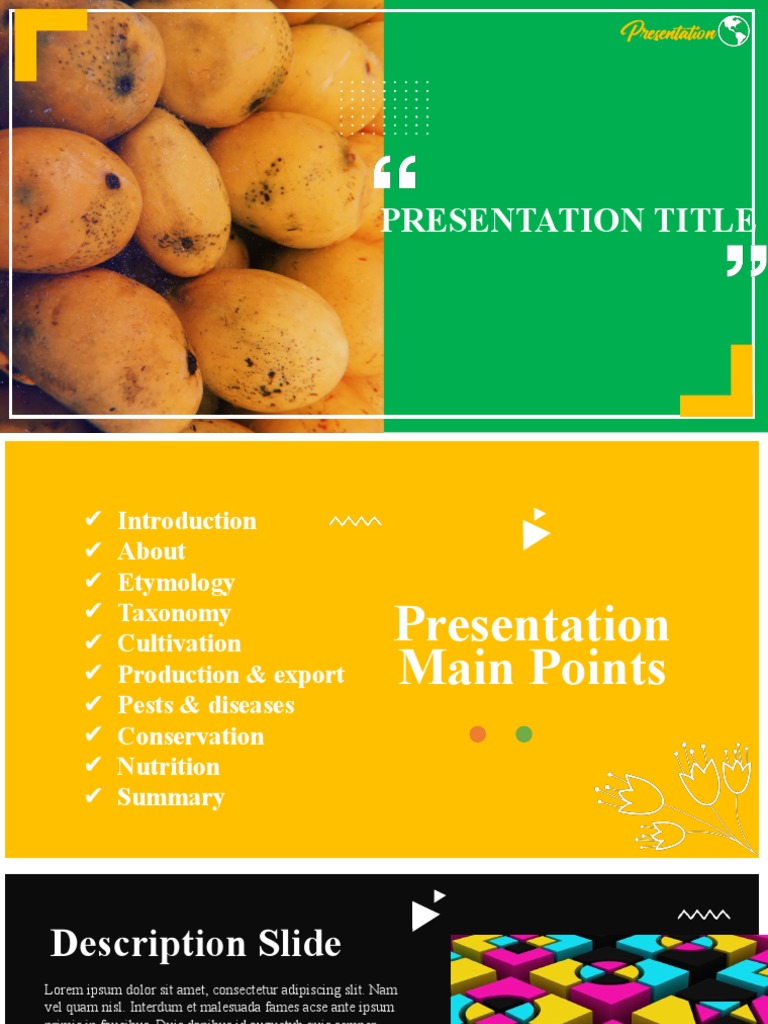 019 Mango Powerpoint Template and Google Slides Themes | PDF