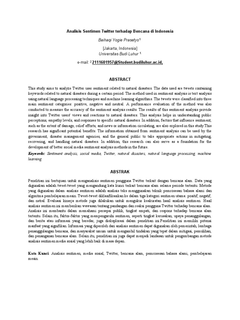 Draft Jurnal Bencana UAS Analisis Media Sosial | PDF | Comma Separated ... Draft Jurnal Bencana UAS Analisis Media Sosial | PDF | Comma Separated ...