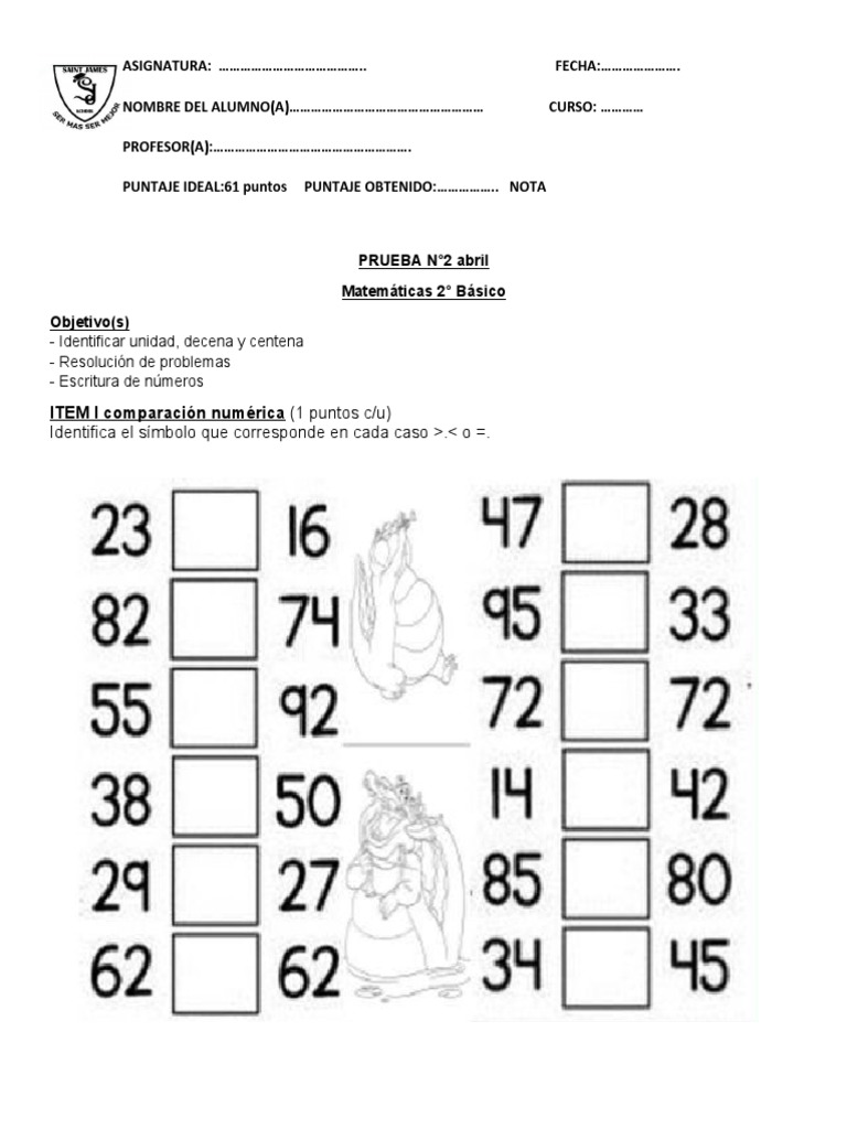prueba matemáticas | PDF | Matemáticas