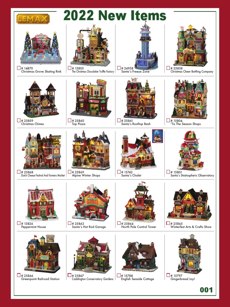 2022 Lemax Holiday 4322 | PDF