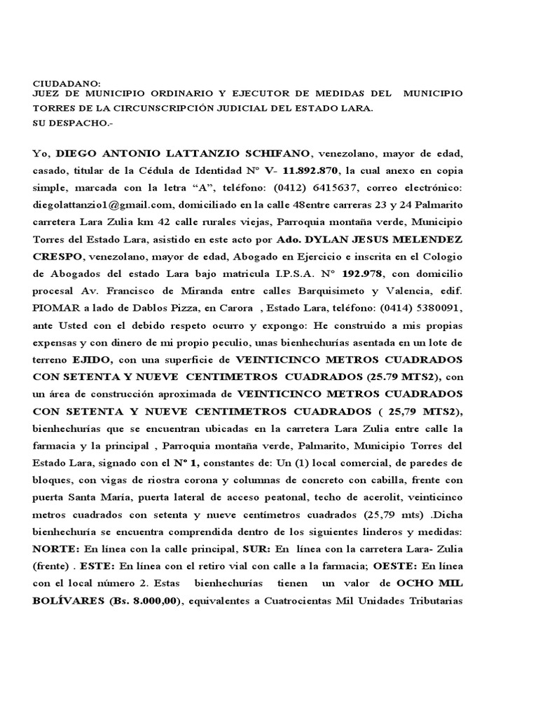 Titulo Supletorio SR DIEGO | PDF