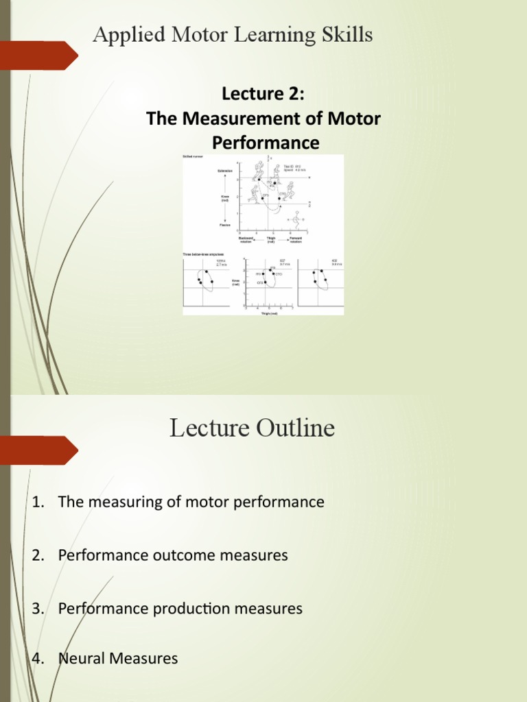 Measuring Motor Performance Skills | PDF | Neuroimaging | Mental ...