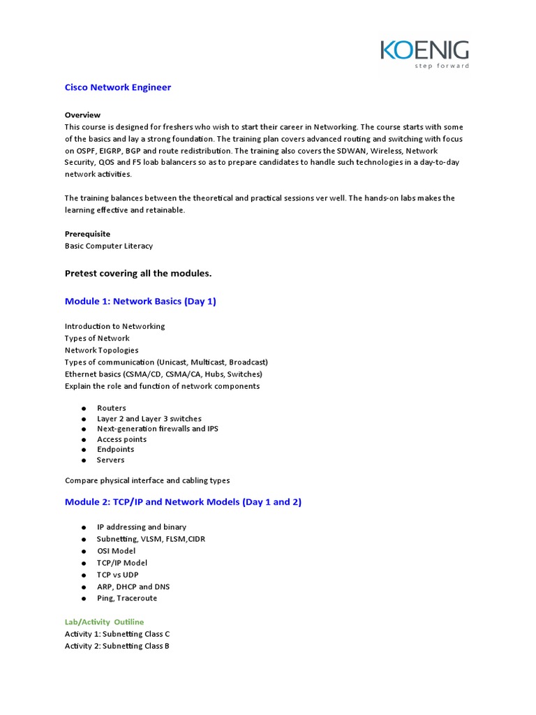 Cisco Network Engineer | PDF | Computer Network | Secure Shell
