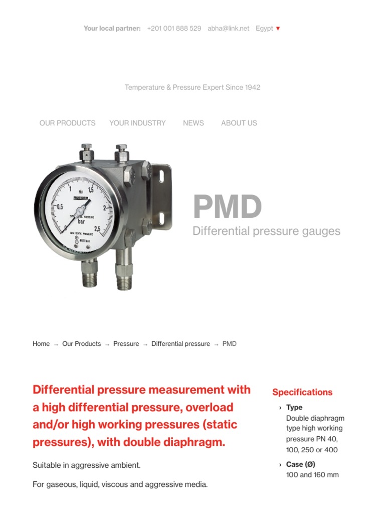 Rüeger - PMD | PDF | Pressure Measurement | Pressure