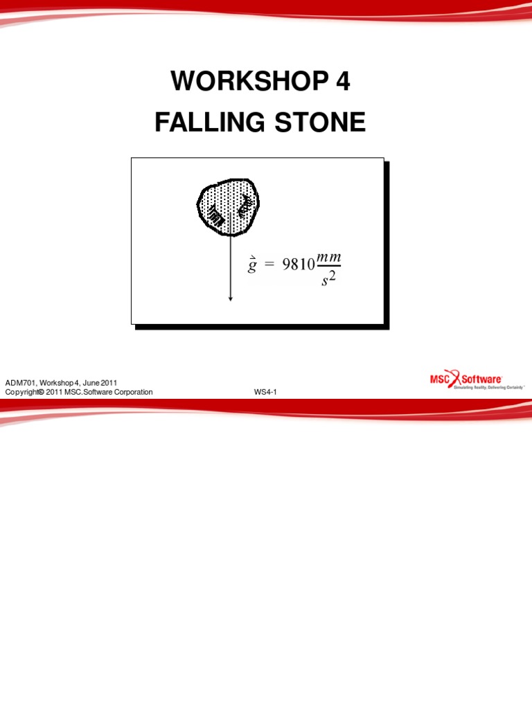 04 WS4 Falling Stone | PDF | Mass | Velocity