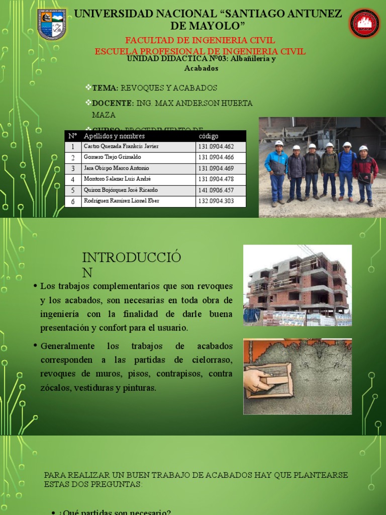 Revoques y Acabados | PDF