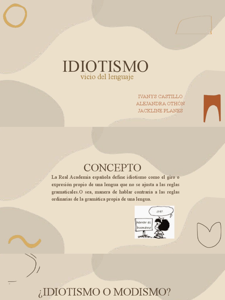 Idiotismo | PDF