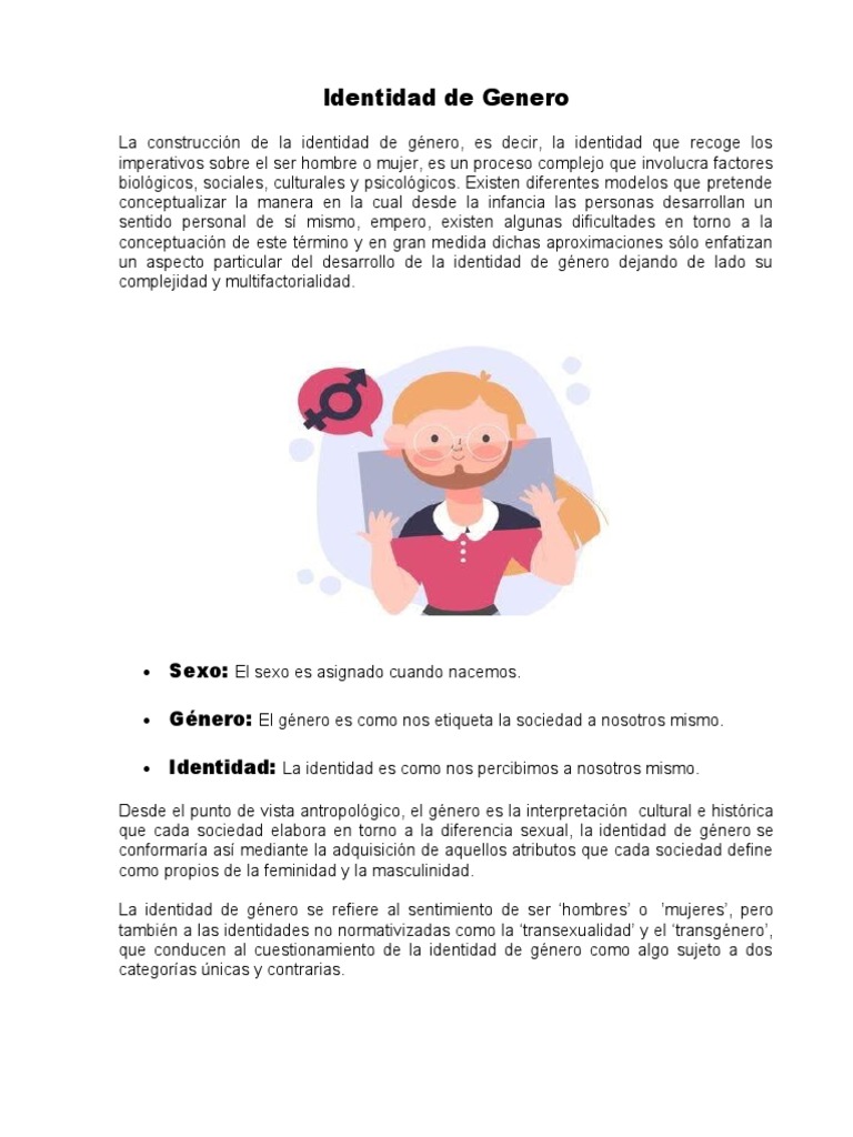 Identidad de Genero | PDF | Identidad de género | Transgénero