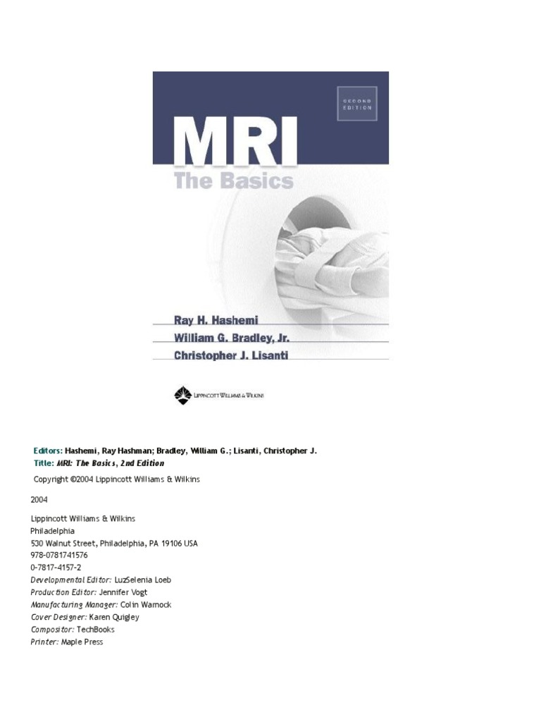 MRI The - Basics, - 2nd - Edition - 2004 | PDF