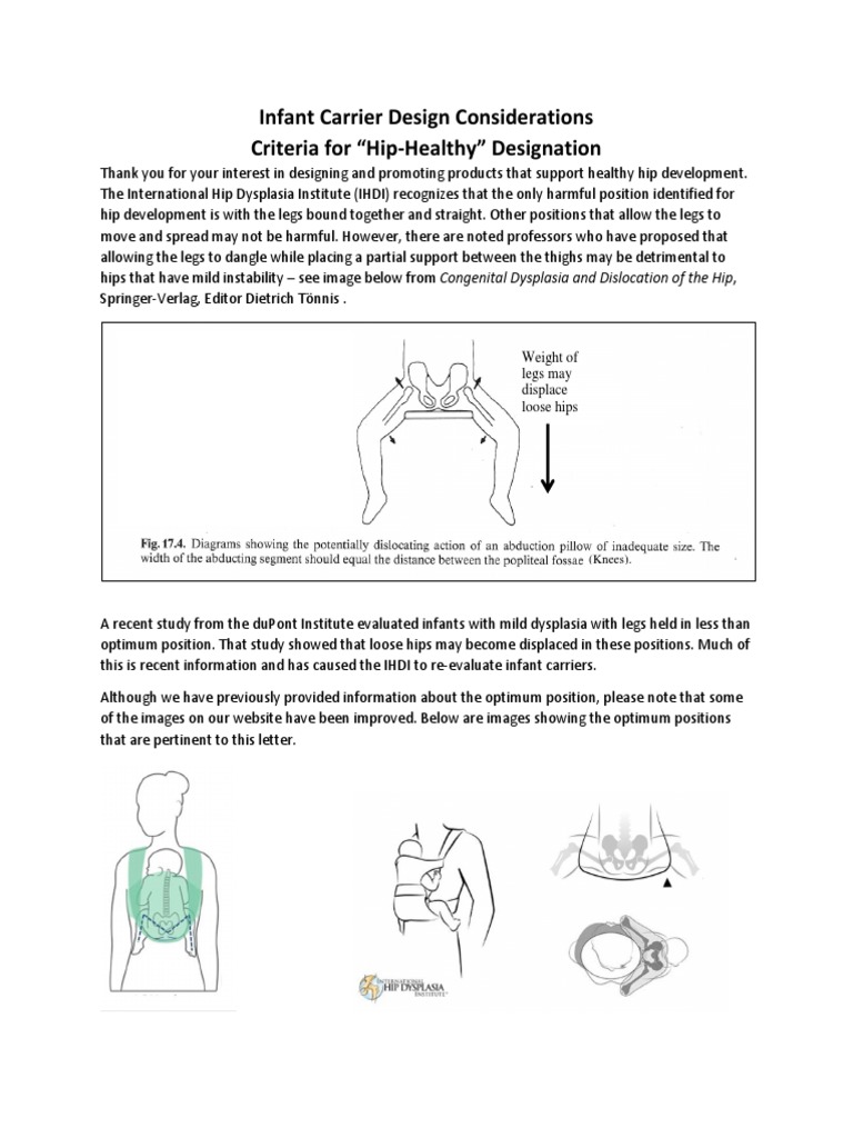 Carrier Design Considerations | PDF | Hip | Musculoskeletal System