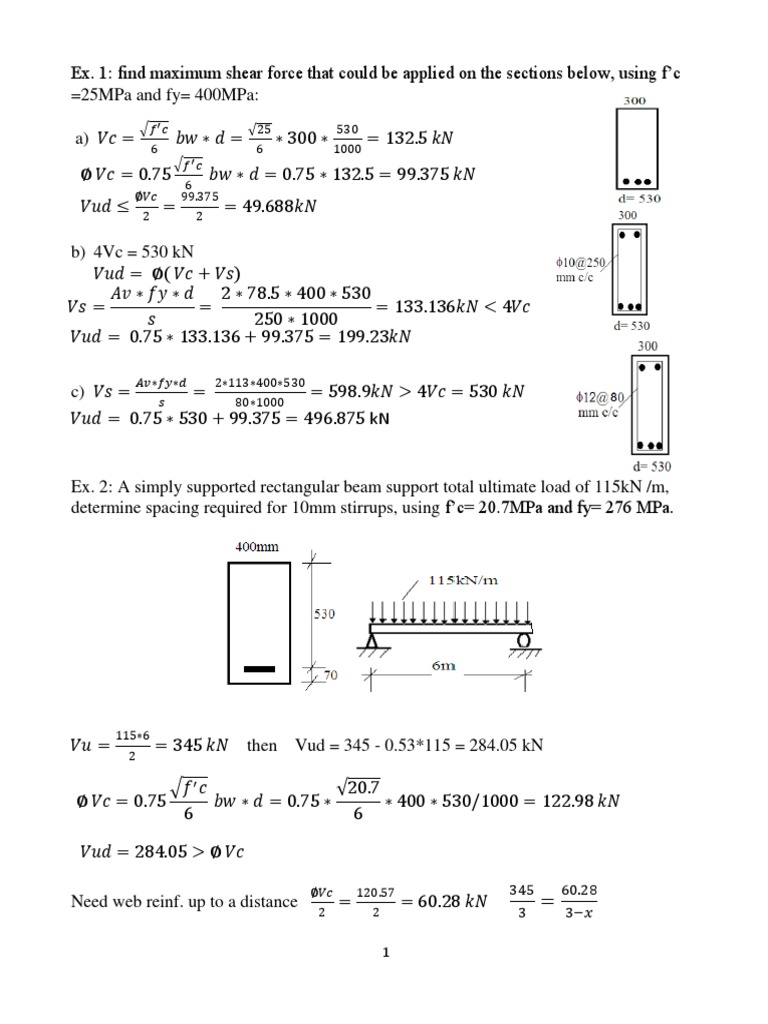 2 - Shear Examples | PDF
