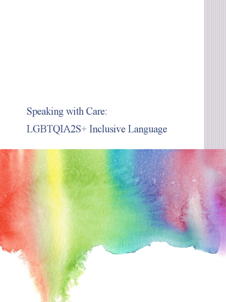 Inclusive Language Handout Long | PDF | Lgbt | LGBTQIA+ Studies