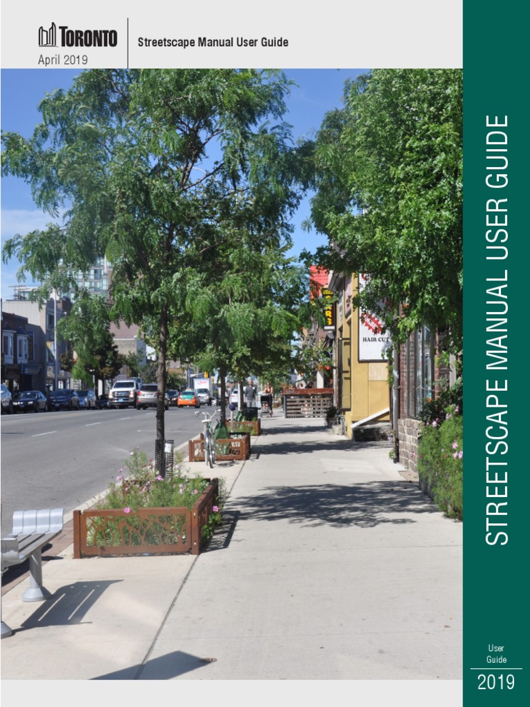 Toronto Streetscape Manual Guide | PDF | Street | Sidewalk