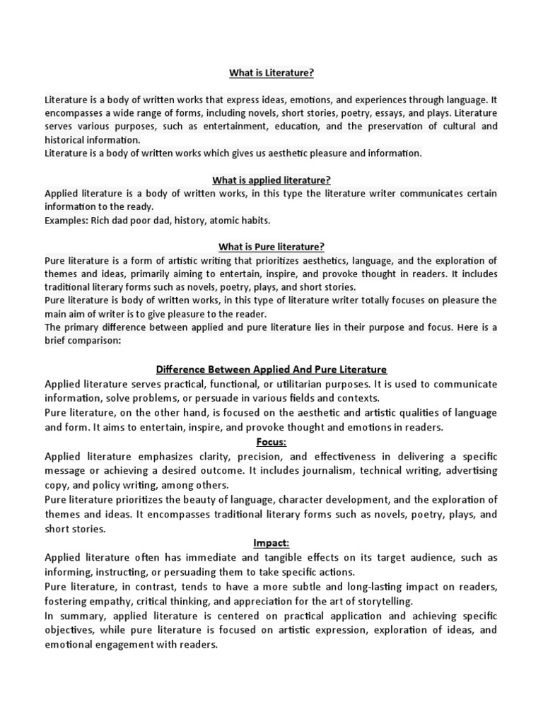 Understanding Literature Types and Movements | PDF | Beowulf | Romanticism