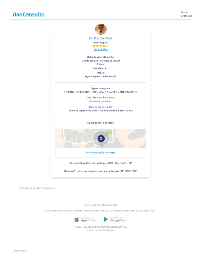 Consulta Ginecológica em São Paulo | PDF