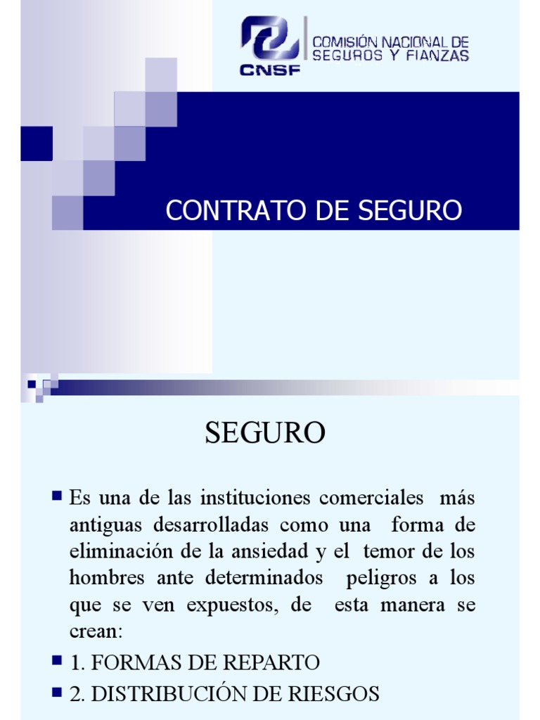 Contrato de Seguro | PDF | Póliza de seguros | Seguro