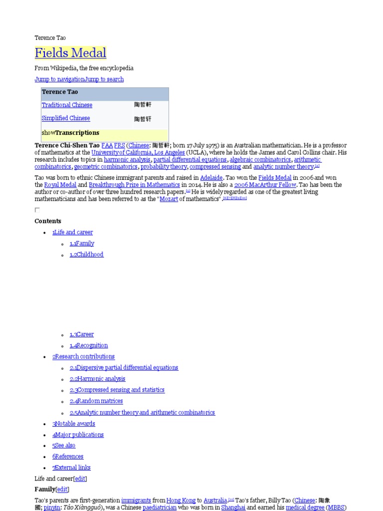 Terence Tao | PDF | Mathematics | Mathematical Analysis