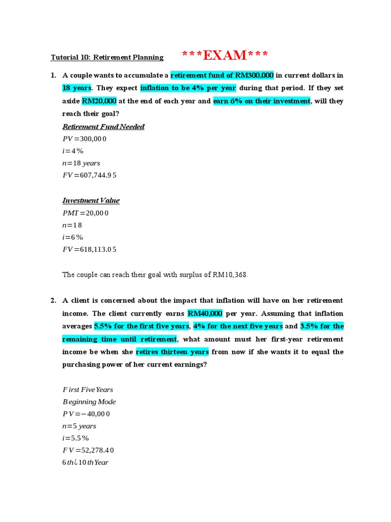 Tutorial 10 PFP | PDF | Investing | Mutual Funds