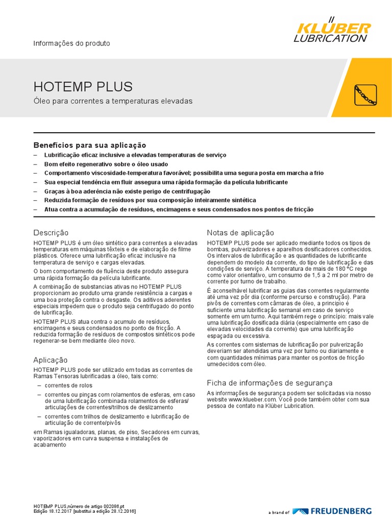HOTEMP PLUS 002086 PI PT PT | PDF