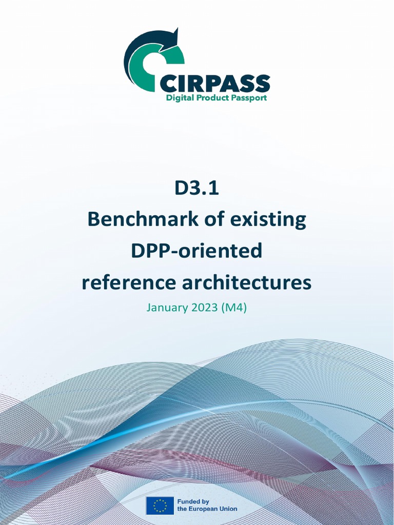 CIRPASS Benchmark of Existing DPP Oriented Reference Architectures | PDF