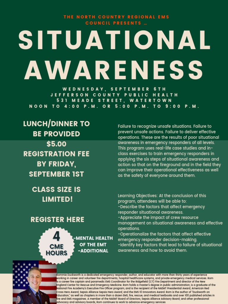 Situational Awareness Training | PDF | Emergency Medical Services ...
