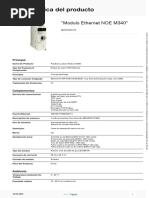 Módulo Procesador Modicon M340 Especificaciones | PDF | Estándares de ...