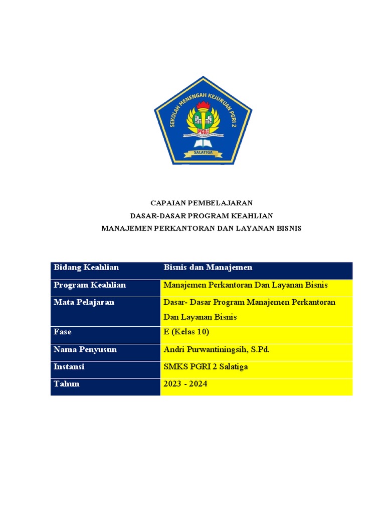 CP TP Dasar MPLB | PDF