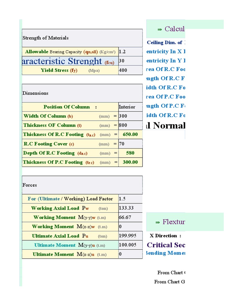 Structural Engineering Calculations | PDF | Strength Of Materials ...