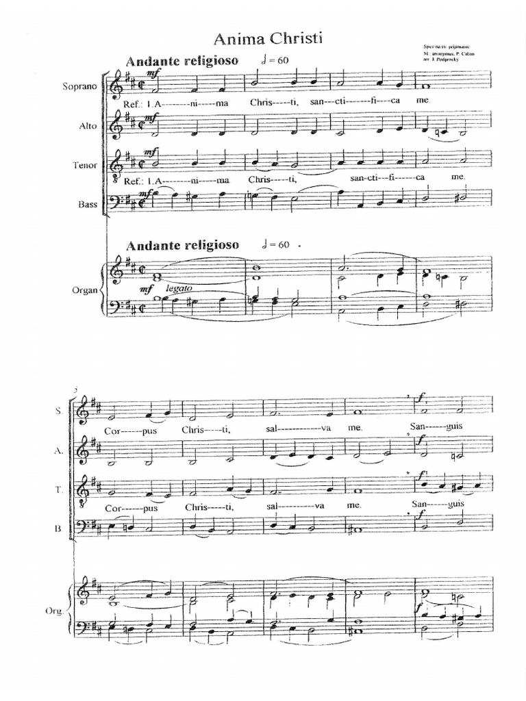 Anima Christi SATB | PDF