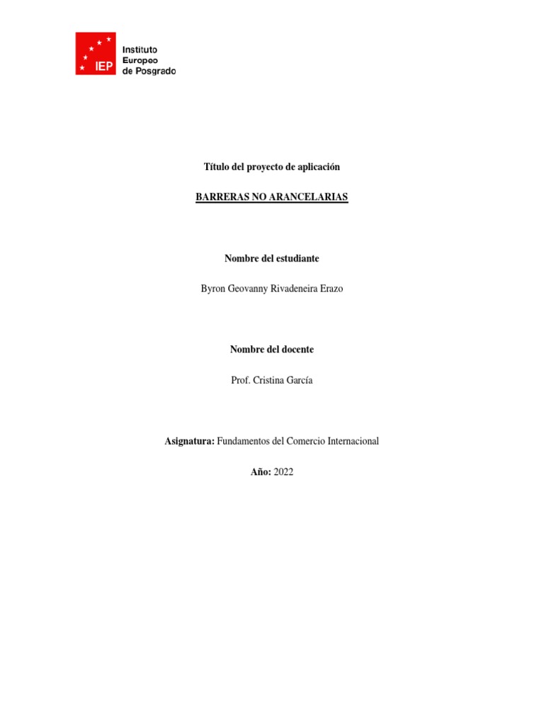 Byron Rivadeneira Caso Practico Integral | PDF | Arancel | Ecuador