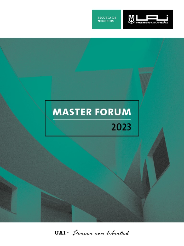 Folleto Master Forum 2023 | PDF | Iniciativa empresarial | Empresa de ...