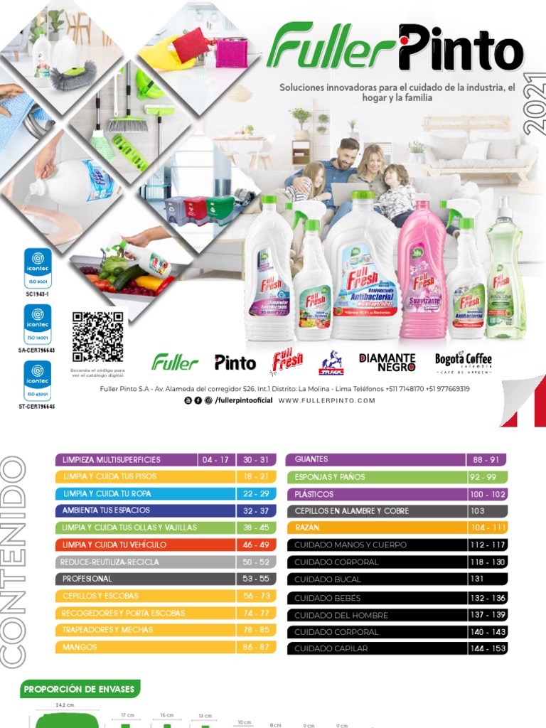 Catálogo de Productos Fuller Pinto 2025 | PDF | Reciclaje | Materiales