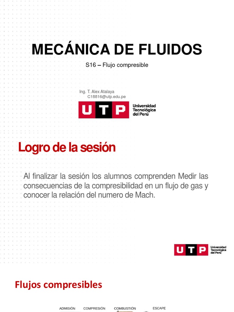 S16 - Flujo Compresible | PDF | Número de Mach | Líquidos