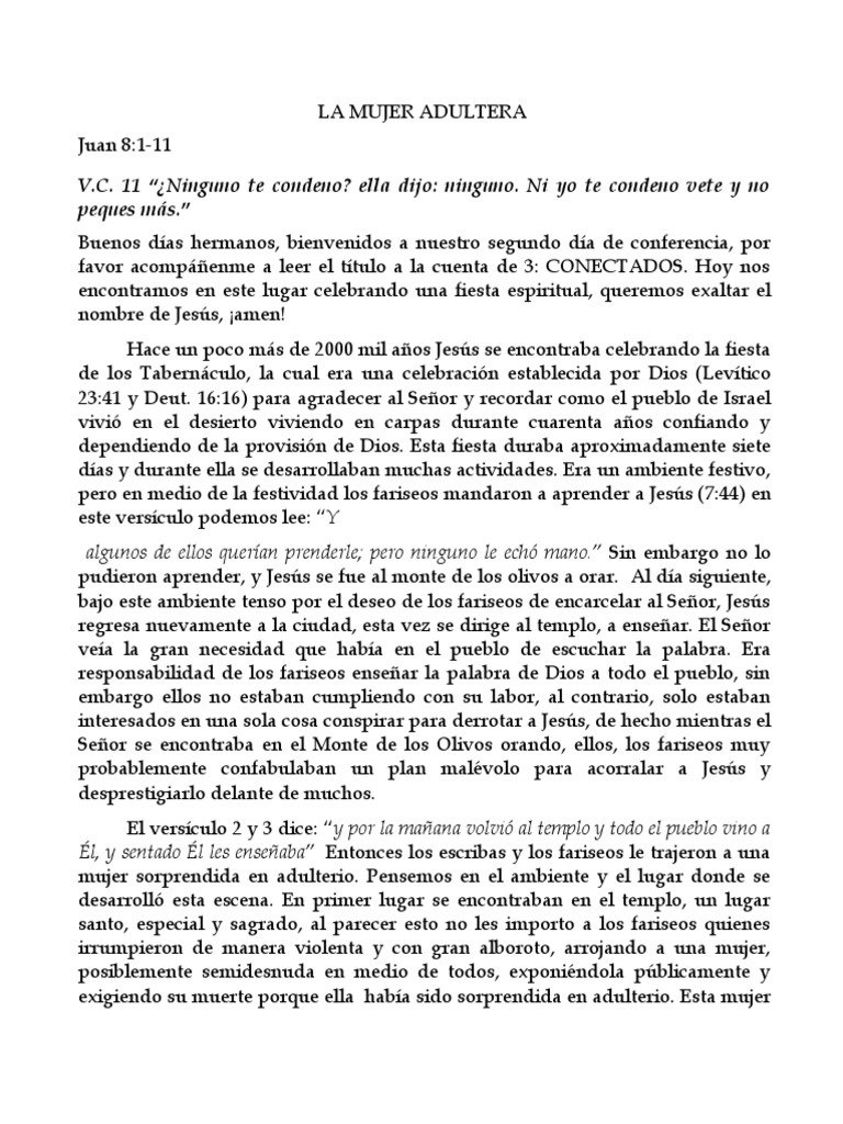 La Mujer Adultera 2 | PDF | Pecado | Jesús