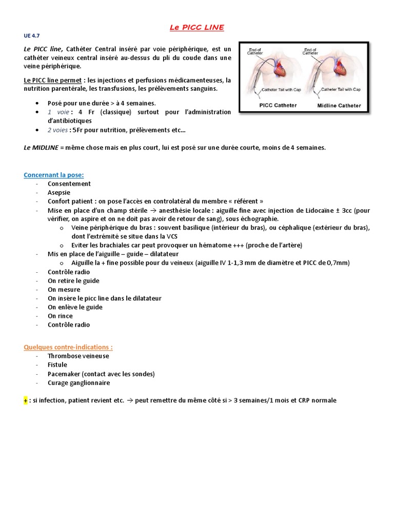 Le PICC-LINE | PDF