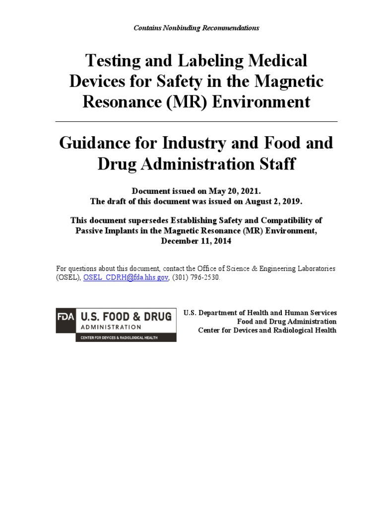 Testing-Labeling-MRI-Envrionment-Guidance | PDF