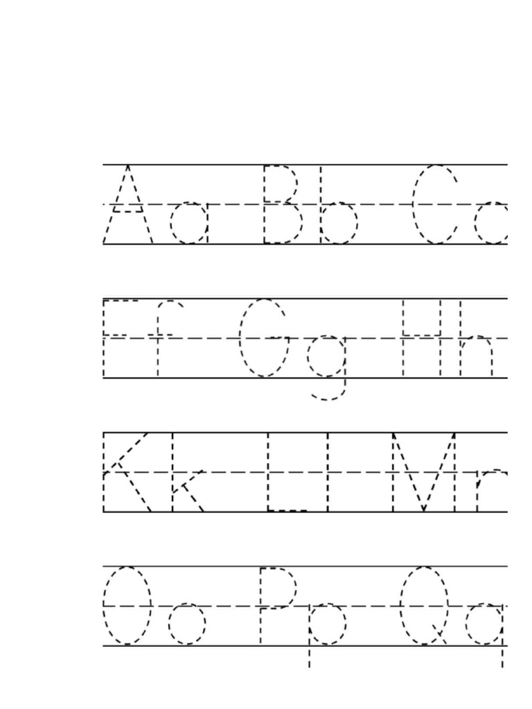 ABC Lines To Practice Handwriting | PDF