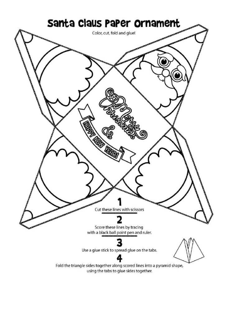 Santa para Imprimir | PDF
