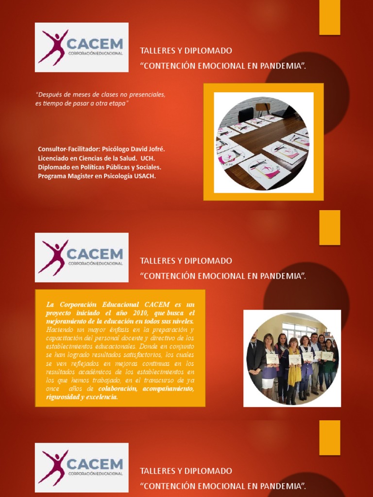 Presentación Apoyo Video Módulo 1. Diploma CACEM - Ps. David Jofré. | PDF | Las emociones ...